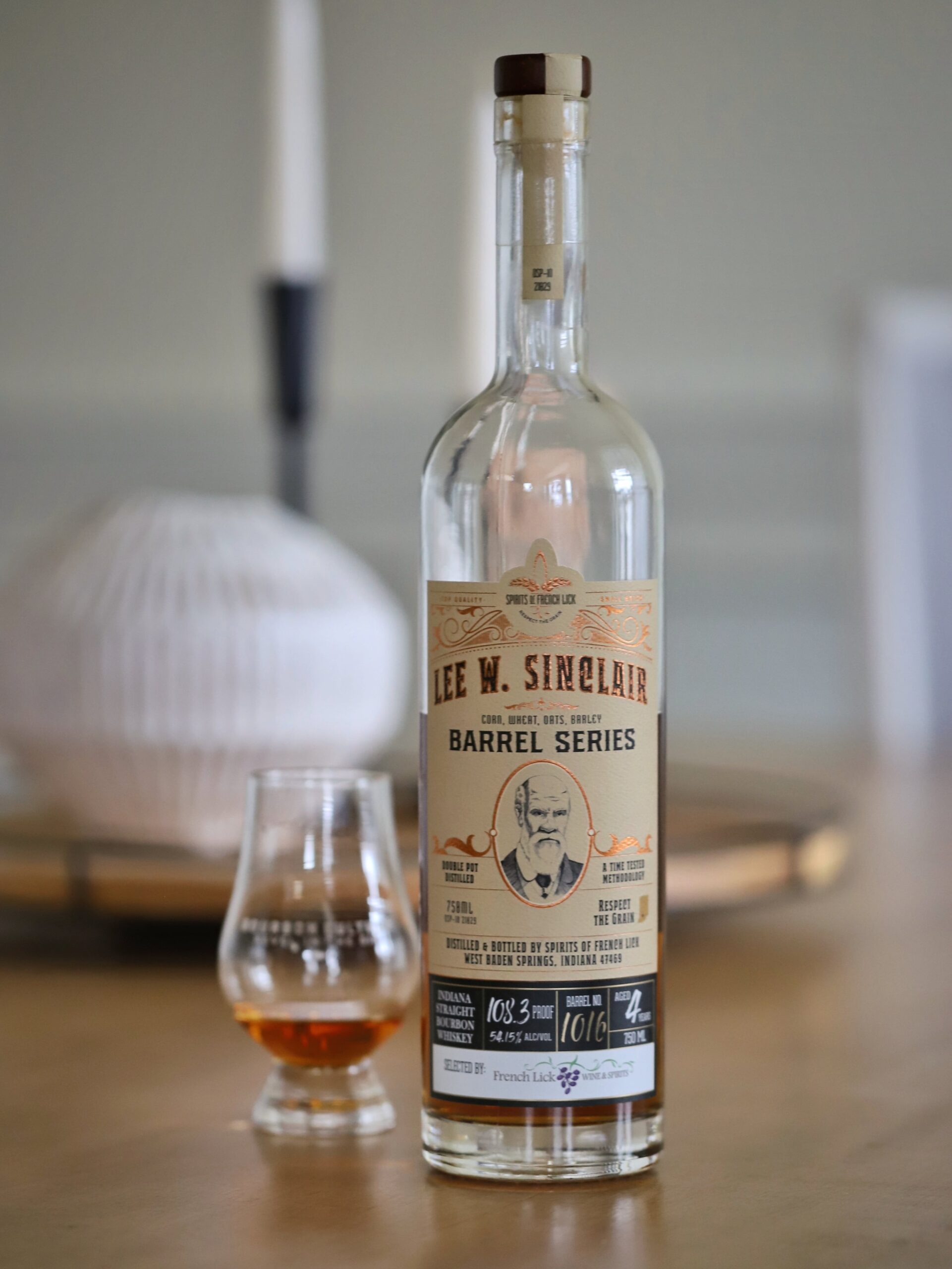 Spirits of French Lick Lee W. Sinclair 4 - Grain Bourbon Review ...