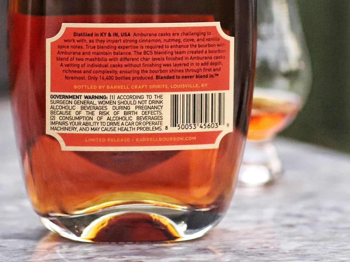 Barrell Bourbon Cask Finish Series: Amburana Review - Bourbon Culture