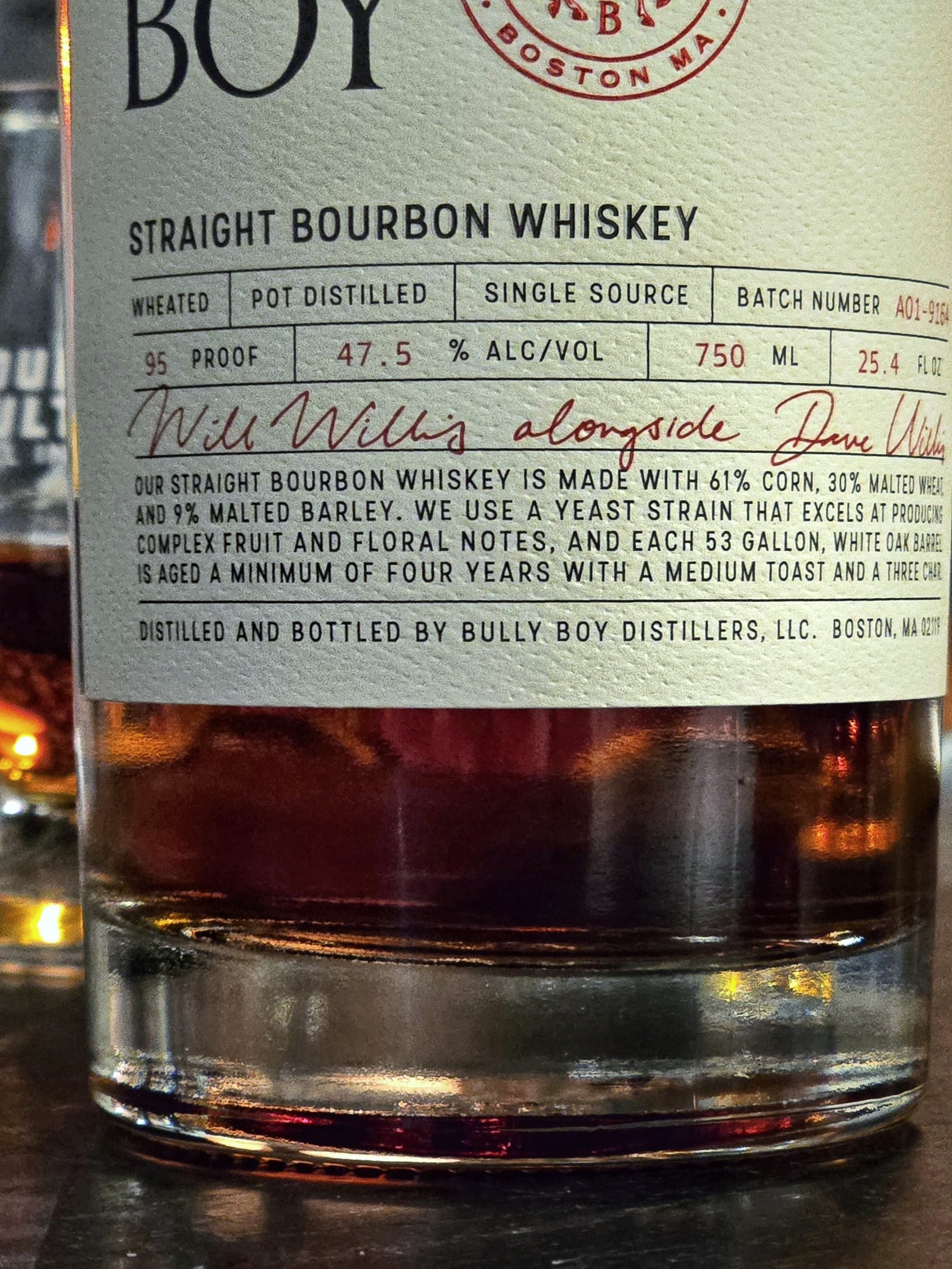Bully Boy Straight Bourbon Whiskey Review - Bourbon Culture