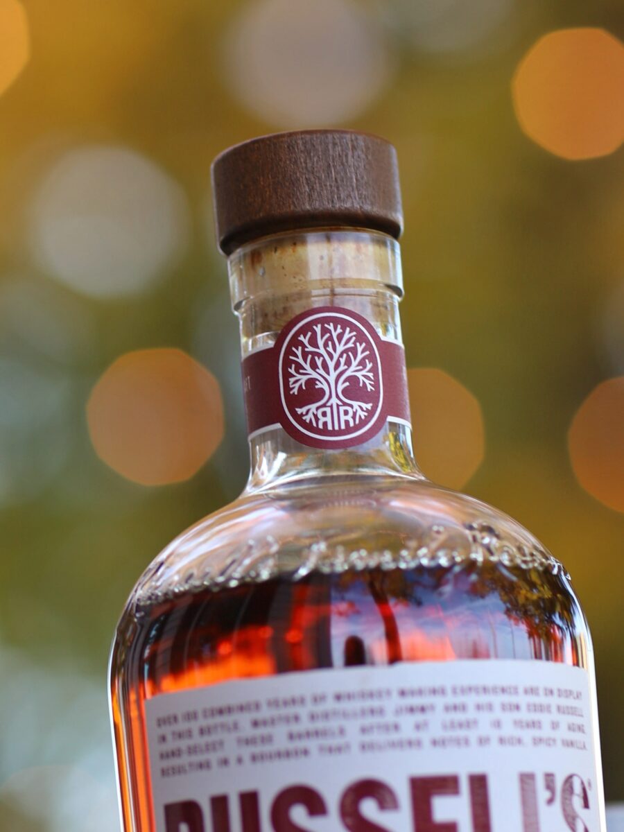 Russell's Reserve 10 Year Old Bourbon (the LL/ME laser code that ...