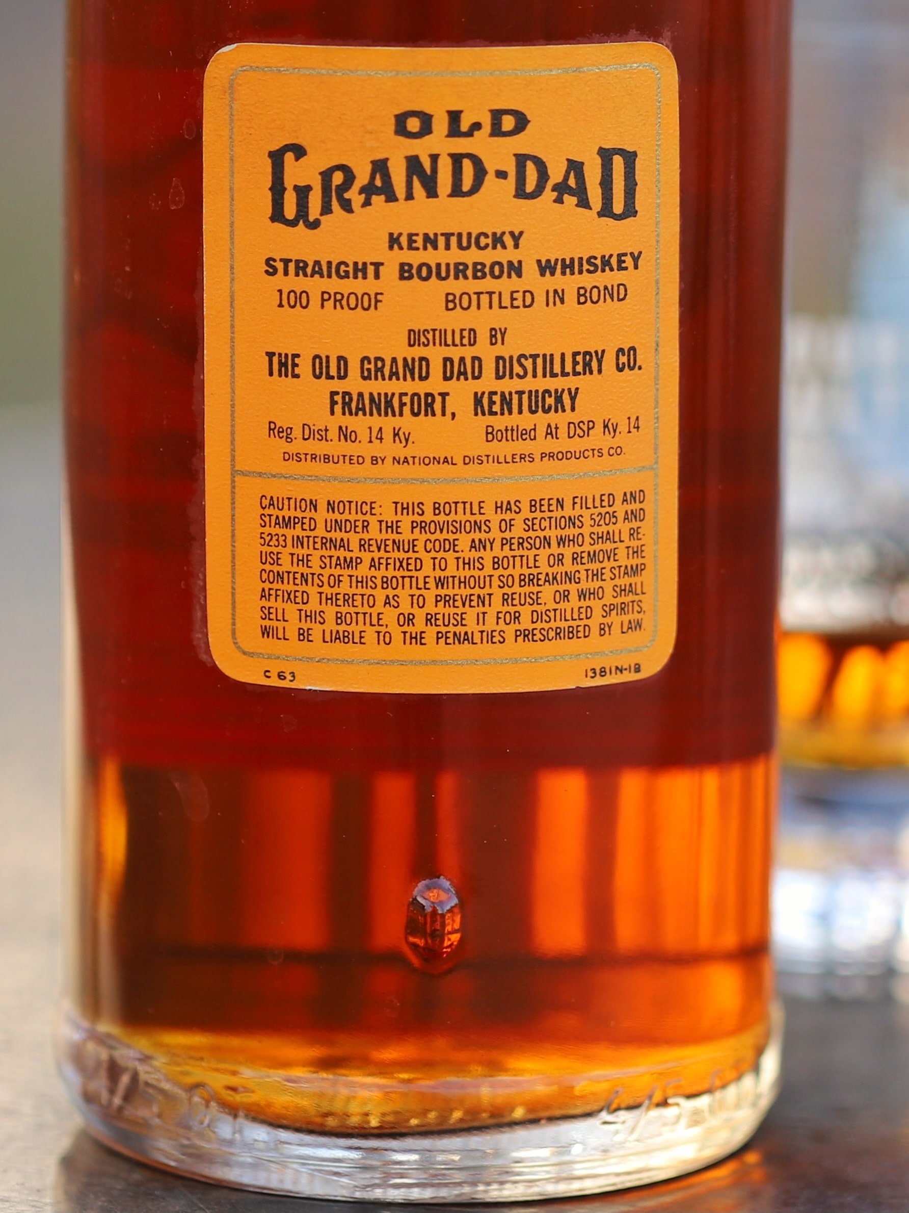 Old Grand-Dad Bottled in Bond Bourbon (1958-1963) Review - Bourbon Culture