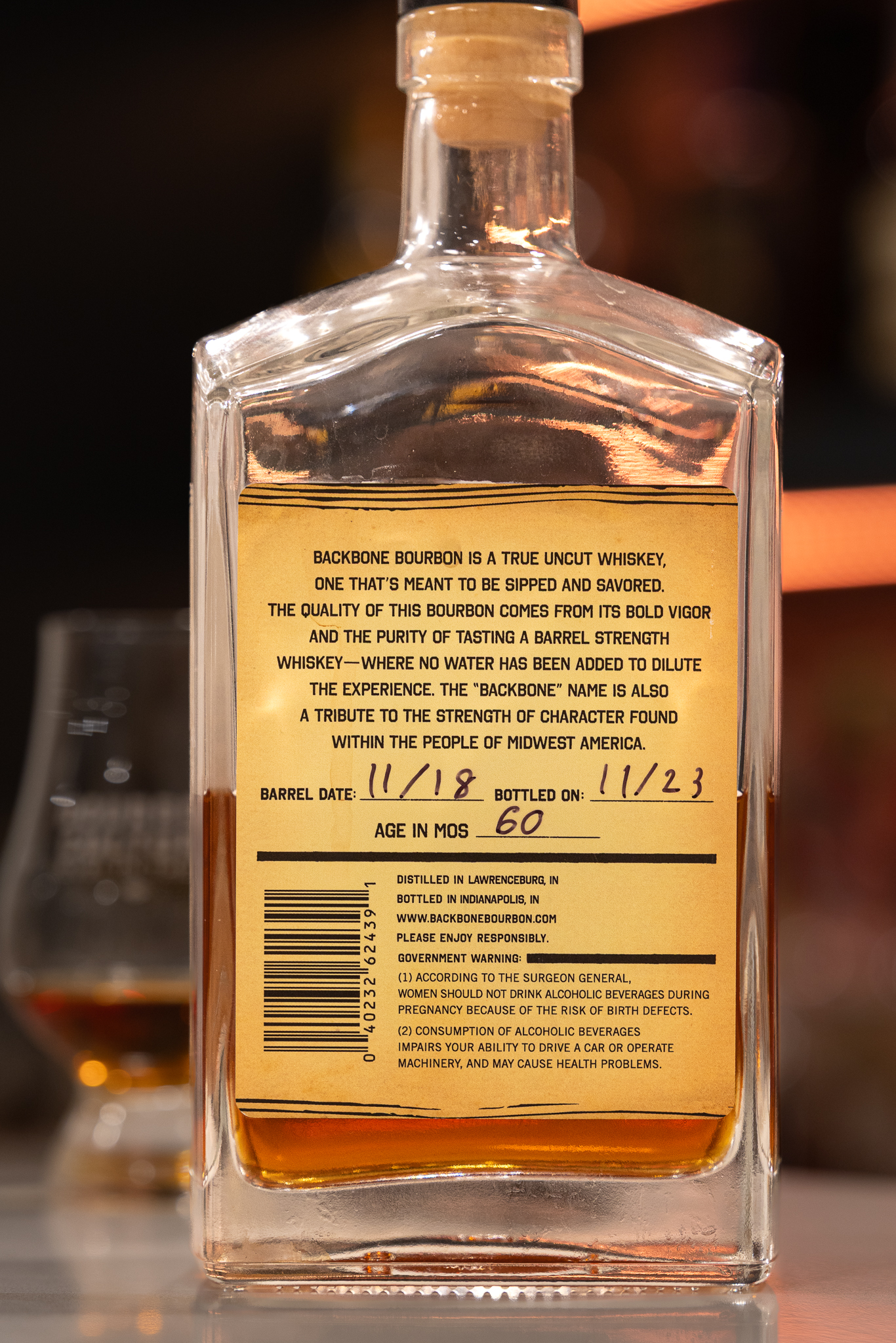 Backbone Bourbon Company Single Barrel Imperial Stout Finished Bourbon ...